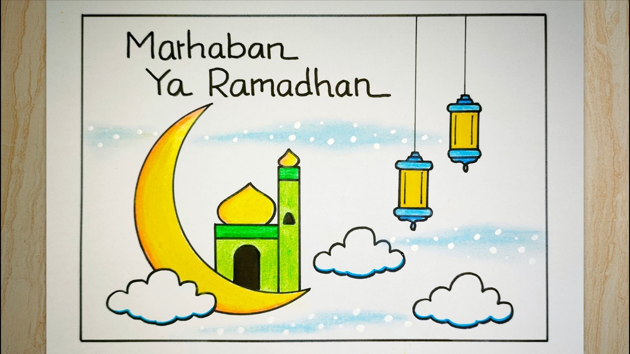 Cara membuat poster ramadhan yang mudah - Poster ramadhan 2026