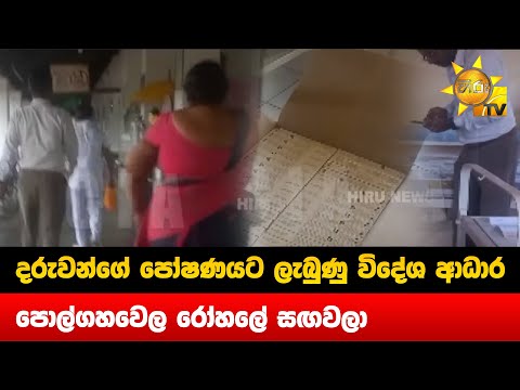 දරුවන්ගේ පෝෂණයට ලැබුණු විදේශ ආධාර - පොල්ගහවෙල රෝහලේ සඟවලා - Hiru News - Srilanka's Number One ...