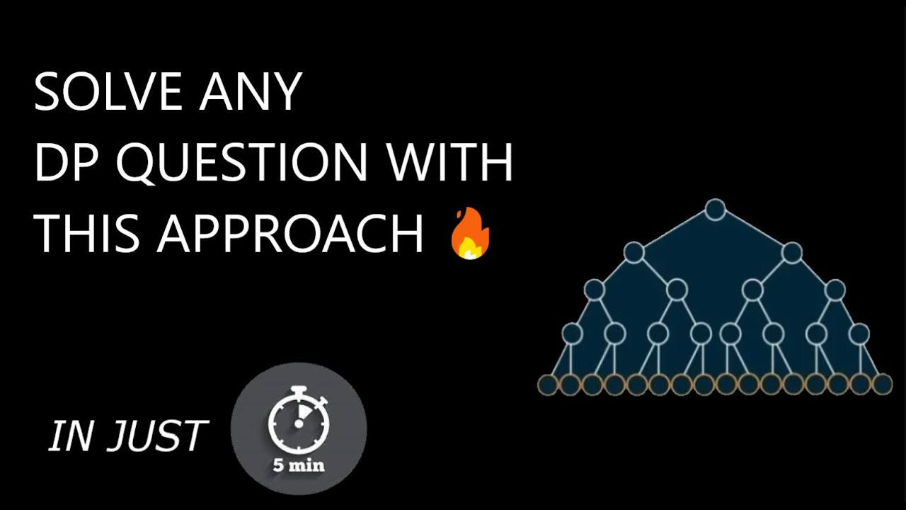 Solve Any Dynamic Programming Problem With This Approach 🏆 | Concept Overview| Ace Coding Interviews