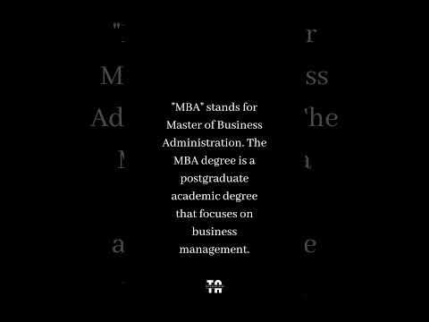 Abbreviation of MBA? | #shorts #short #abbreviations #education #facts #interesting #knowledge