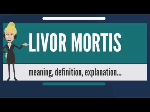 What is LIVOR MORTIS? What does LIVOR MORTIS mean? LIVOR MORTIS meaning, definition & explanation