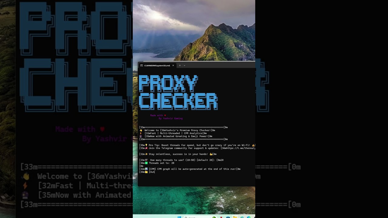 Yashvir Gaming Premium Proxy Checker – Free & Powerful! 🐍✨