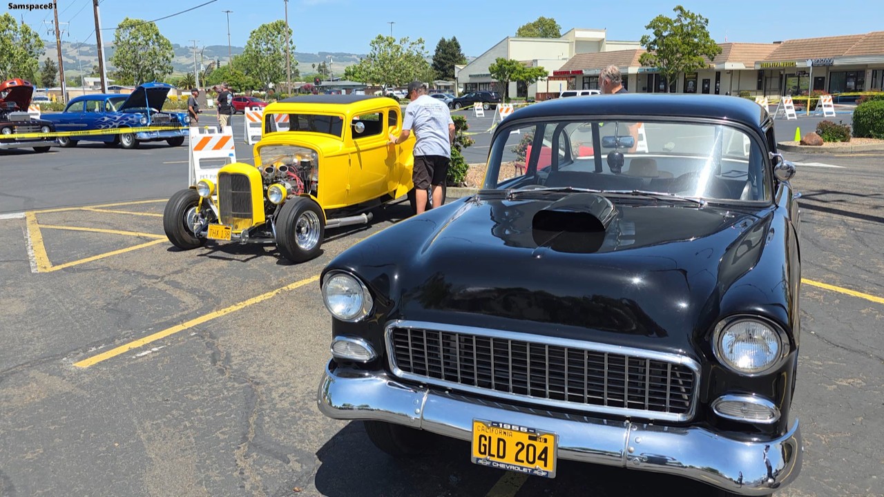 Salute to American Graffiti car show & parade Petaluma California filming locations