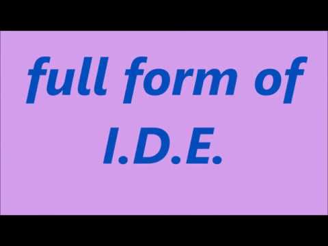 full form of ide