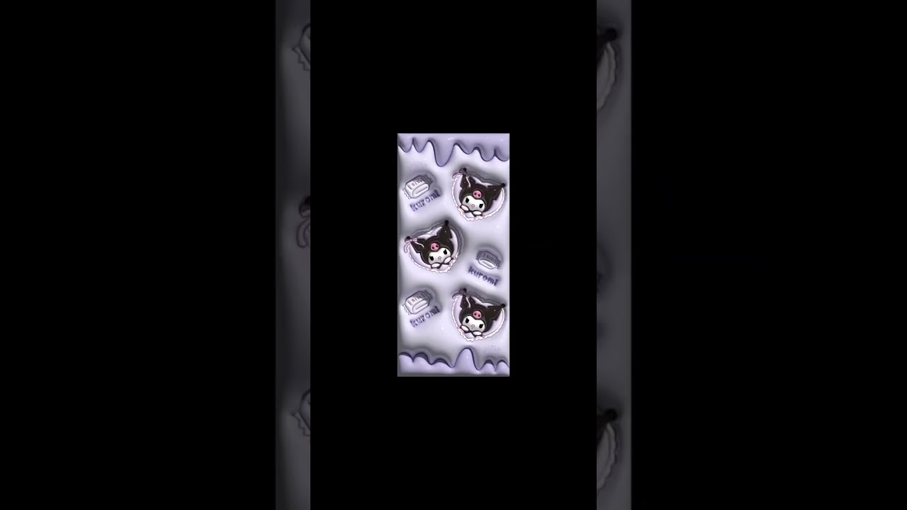Cute 3D Kuromi home/lock screens 🫶🫶
