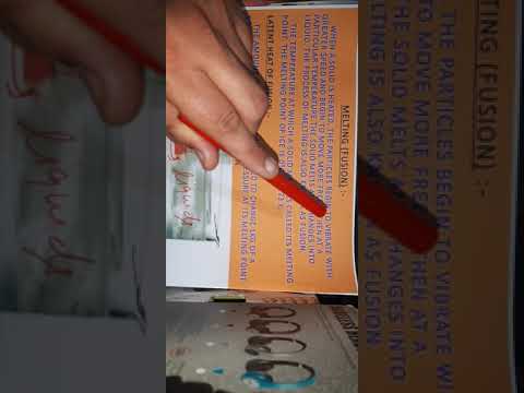 Melting ( fusion) and melting point science
