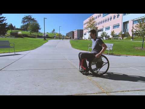 This Mind-Bending Wheelchair Goes Forward While Its Wheels Spin Backwards