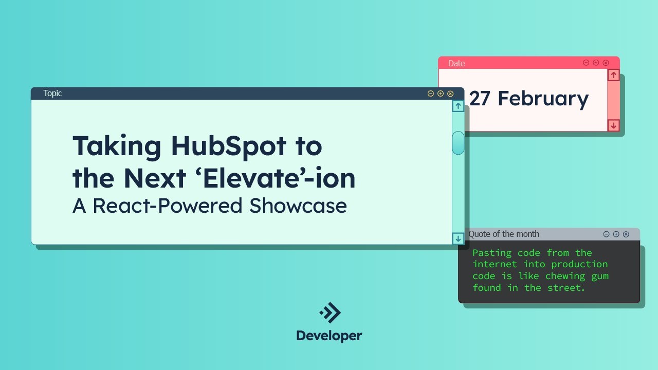 Taking HubSpot to the Next ‘Elevate’-ion: A React-Powered Showcase