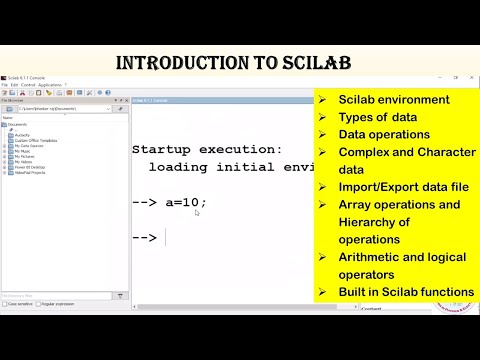 Introduction to SCILAB for beginners (part-1)