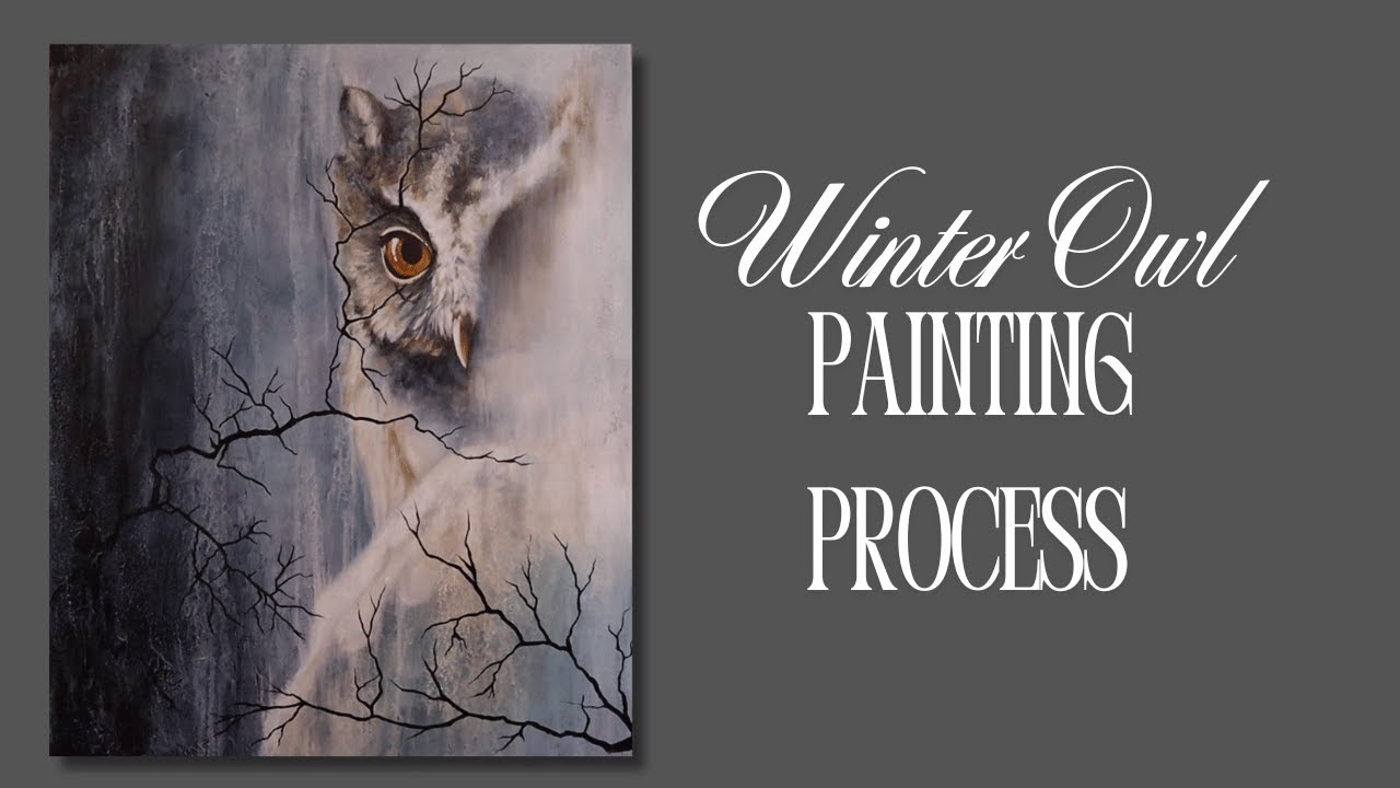 Abstract Realism Techniques// Winter Owl in the Mist