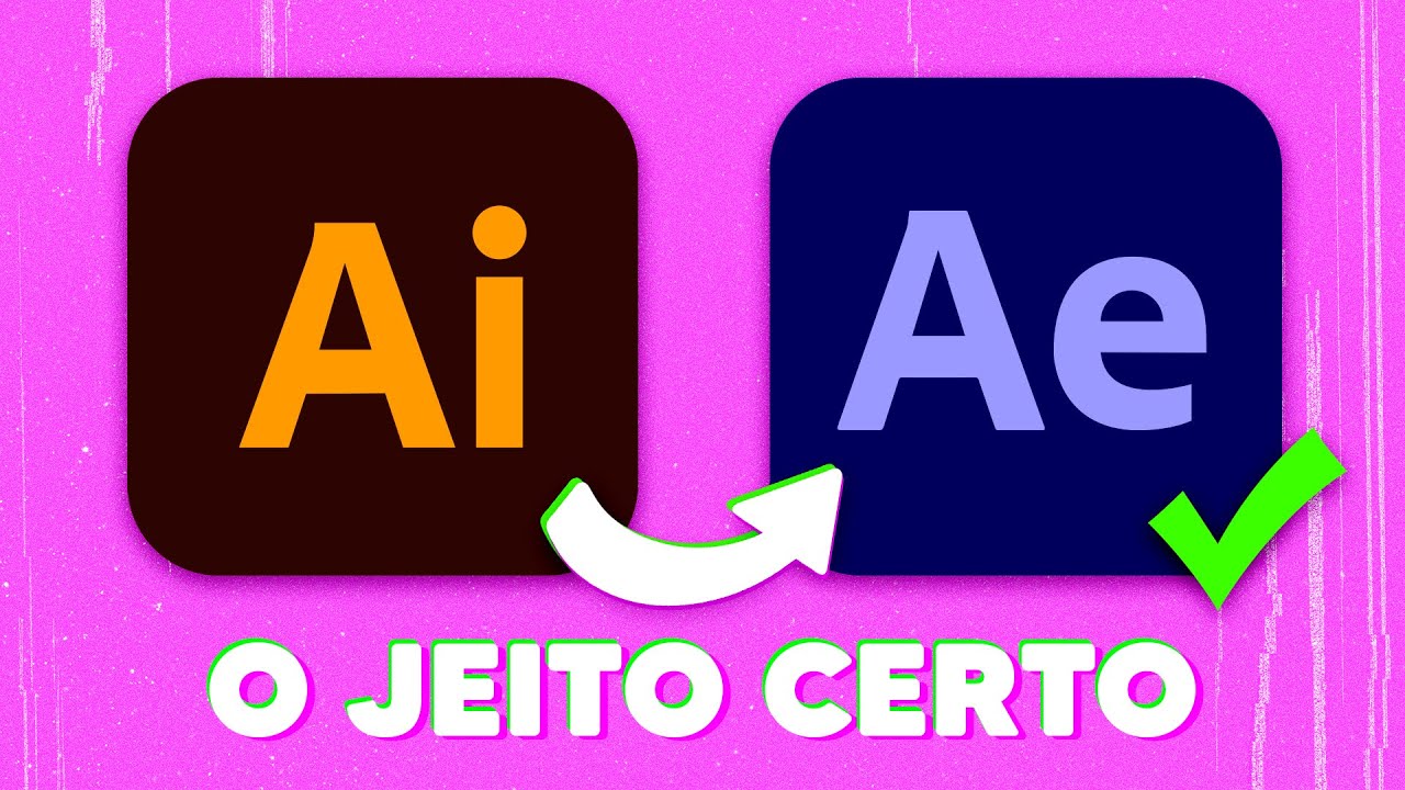 Como IMPORTAR arquivo do ILLUSTRATOR para o AFTER EFFECTS da forma CORRETA