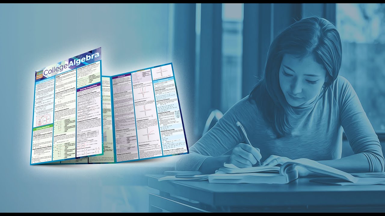 QuickStudy College Algebra Laminated Study Guide