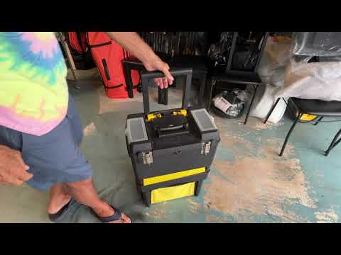 Stalwart Stackable Portable Tool Box with Wheels
