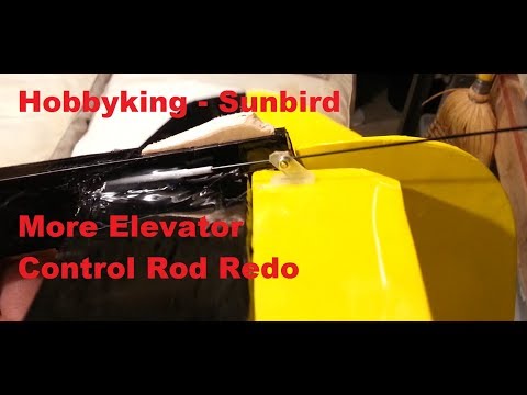 Hobbyking - Sunbird 1.6m Glider - More Elevator Control Rod Redo