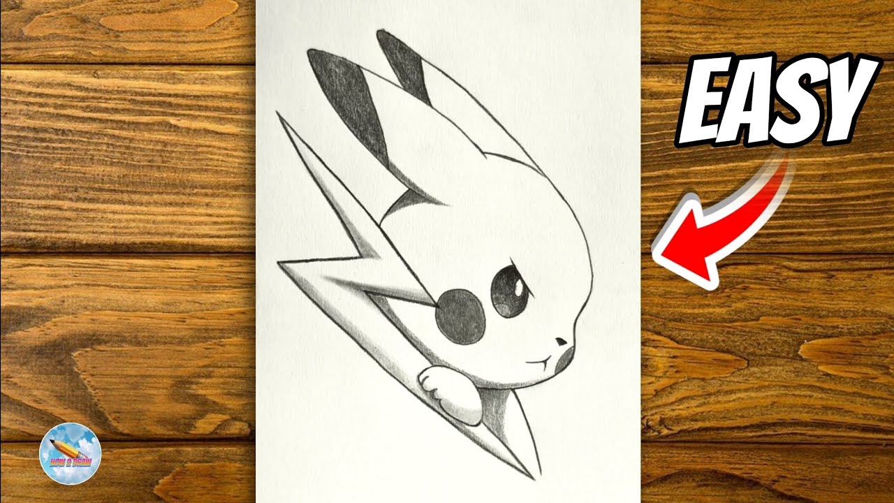 How to draw Pikachu || Easy pikachu drawing tutorial for beginners || how to draw anime step by step