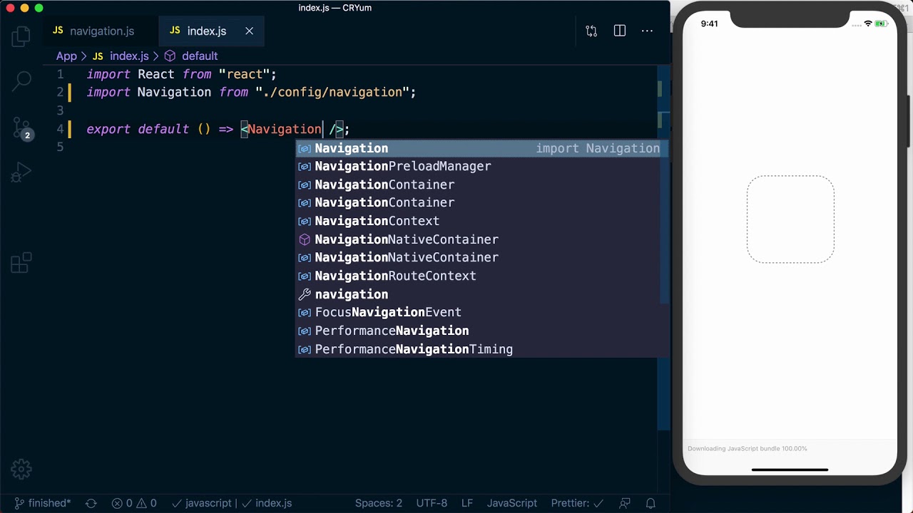 Stack Navigator: Basic Setup | Master React Navigation v5