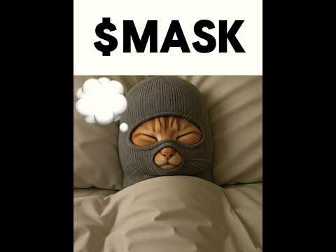 $mask cat had a good dream #viral #memes #shortsviral #crypto #funny #memesdaily #memecoins #ai
