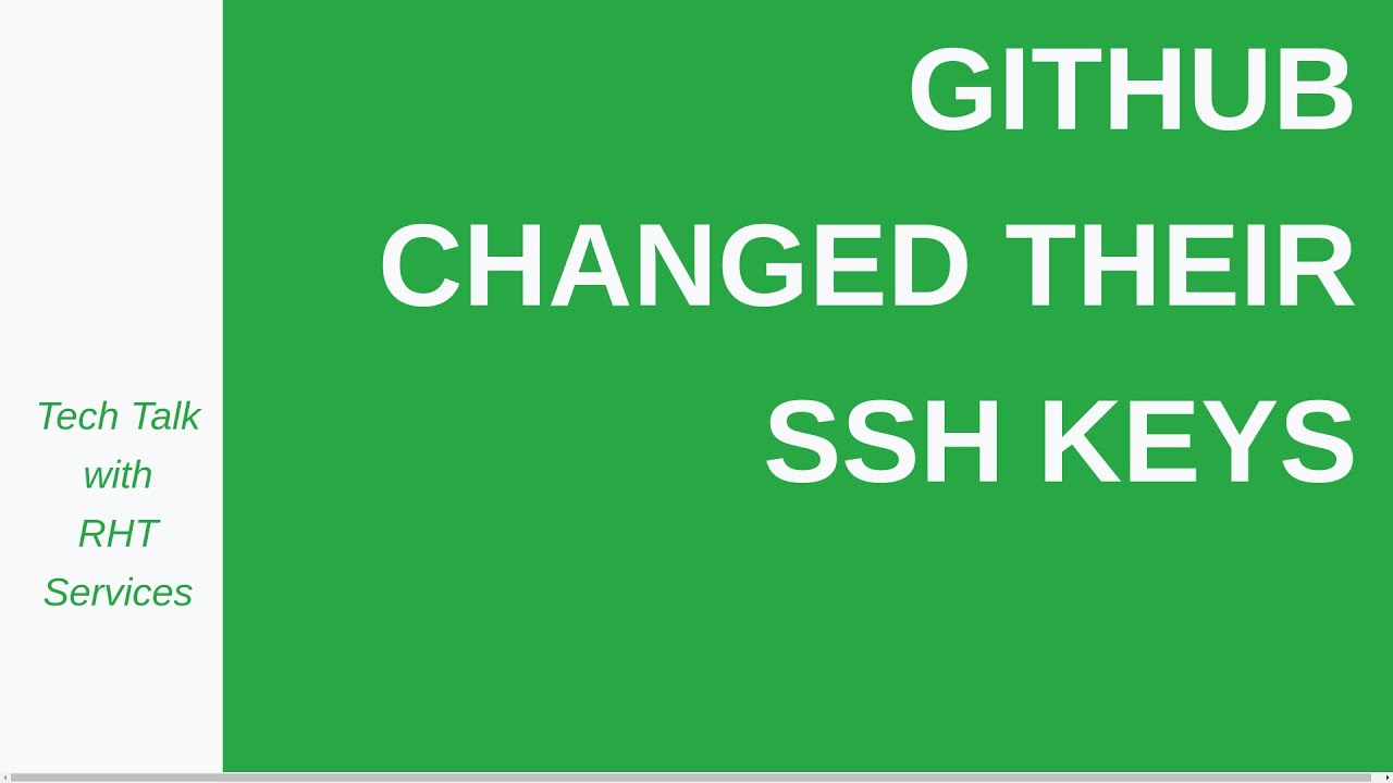 Github Changed Their SSH Keys