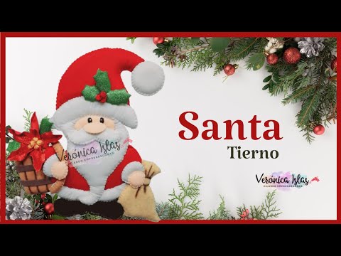 How to make a cute felt Santa for the door
