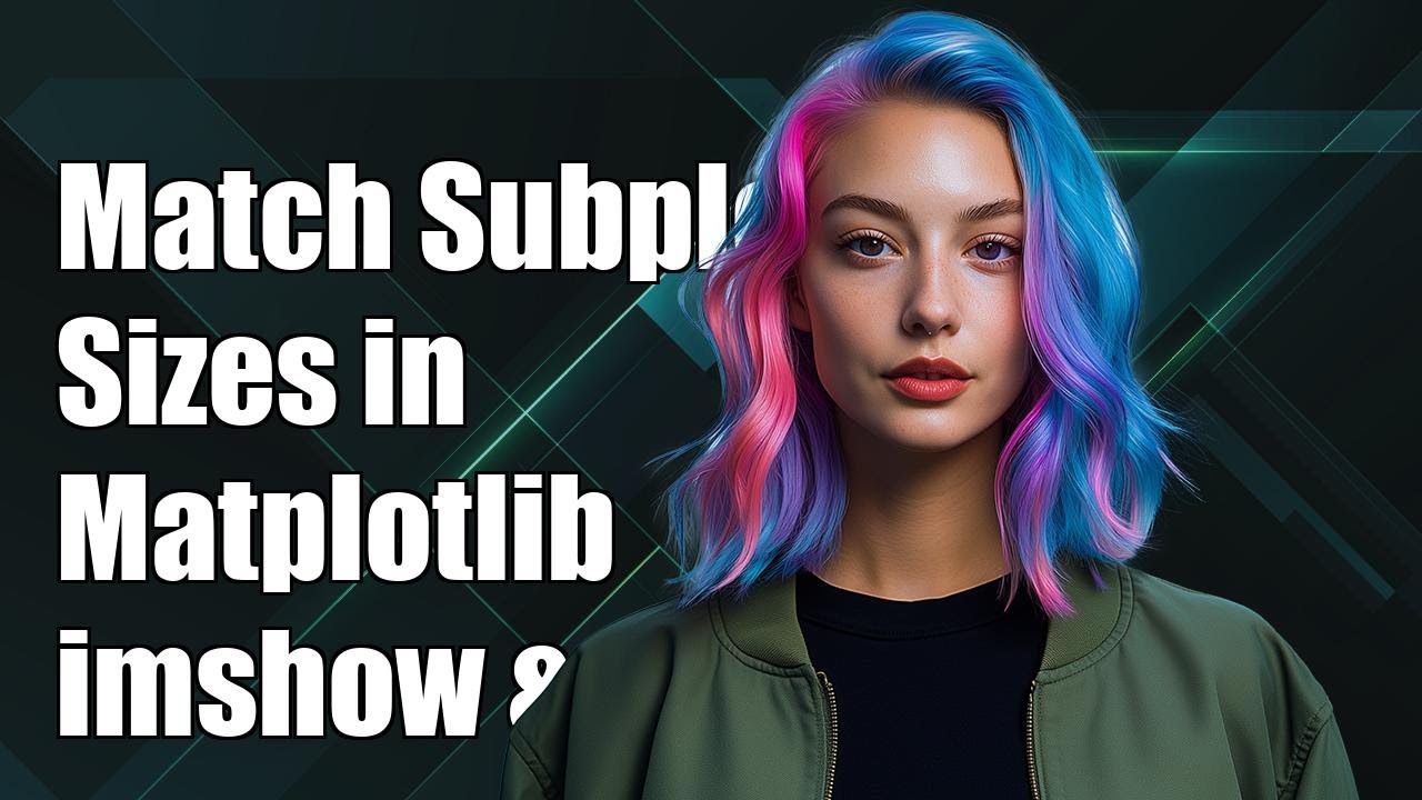 How to Match Subplot Sizes in Matplotlib: Using imshow and scatter