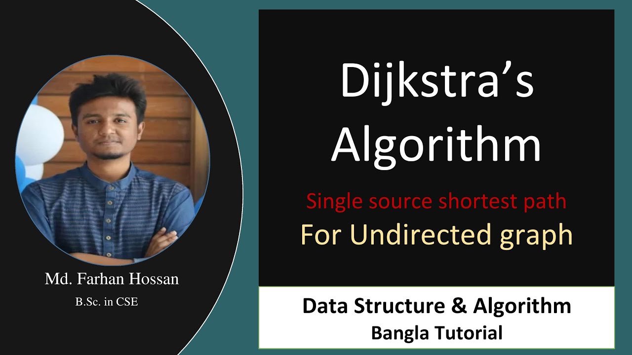 Dijkstra's Algorithm for Undirected graph | Data Structure & Algorithm | Bangla Tutorial
