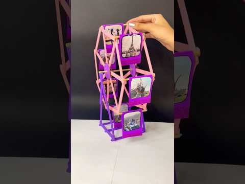 Ferris Wheel with popsicle sticks ???????? #shorts #diy #crafts #art #artist #tutorial #craft