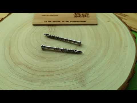 Stainless Square Drive Trim Head Deck Screw with Type 17 Point
