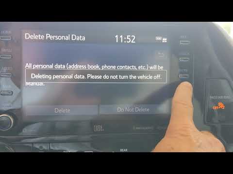 2022 Toyota Reset Audio System