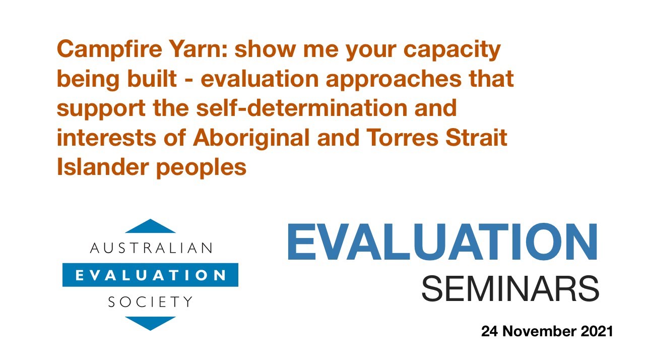 Evaluation approaches that support self-determination of Aboriginal & Torres Strait Islander peoples