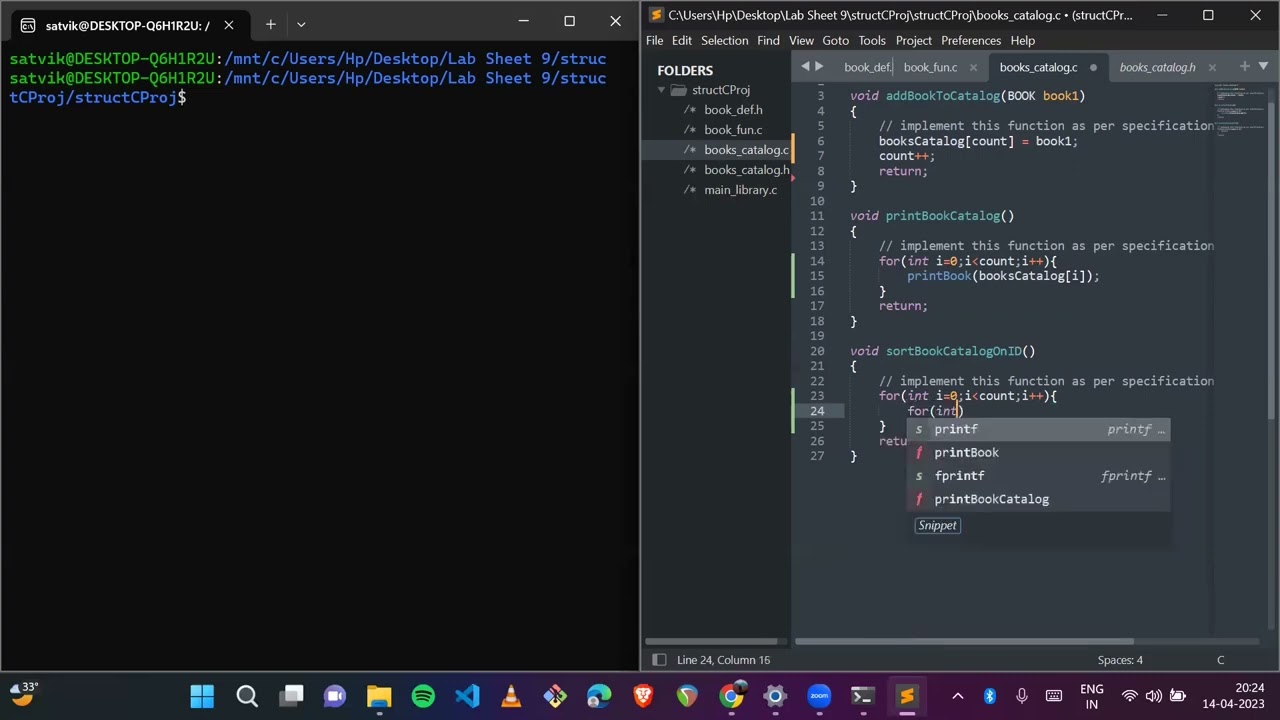 CS F111 | Computer Programming | BITS Pilani | Lab Sheet 9 - Video Recording