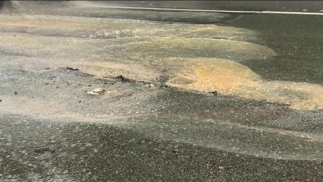 Weather-related emergency repairs close lanes on I-95 south in Chesterfield