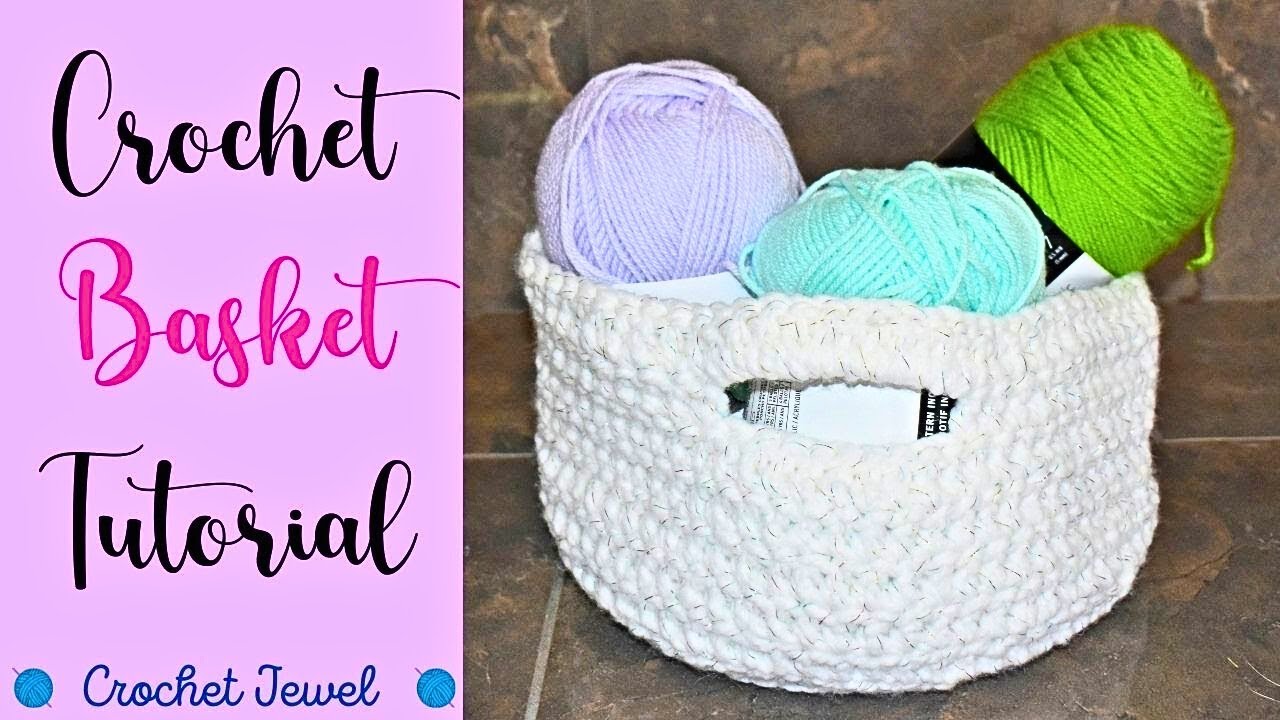 Crochet Organizer Basket Tutorial for Beginners Step by Step | Crochet Basket DIY