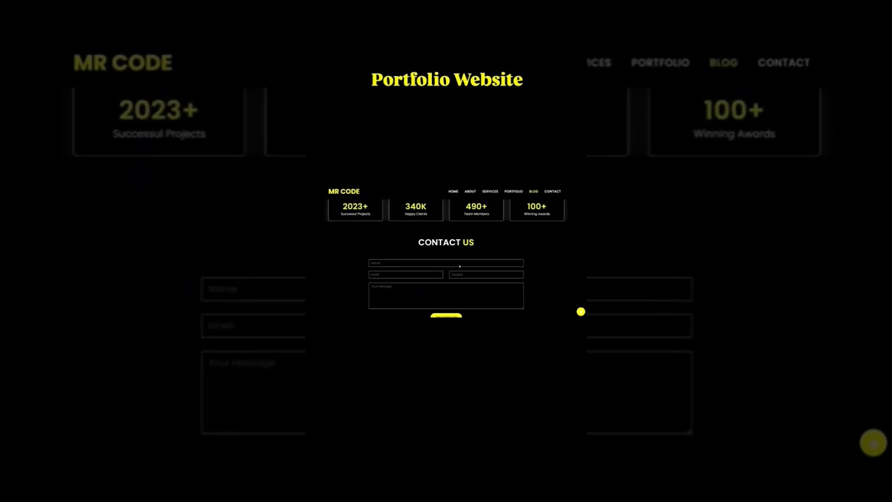 Portfolio Website  #coding #javascriptdev #python #javascriptdeveloper #programming #javascript