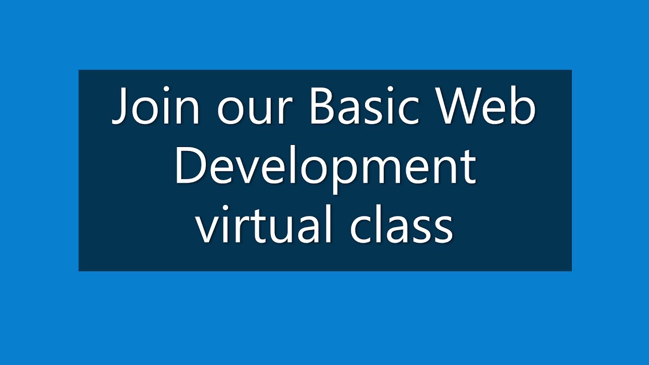Join our Basic Web Development using HTML, CSS and Javascript this January 2022!