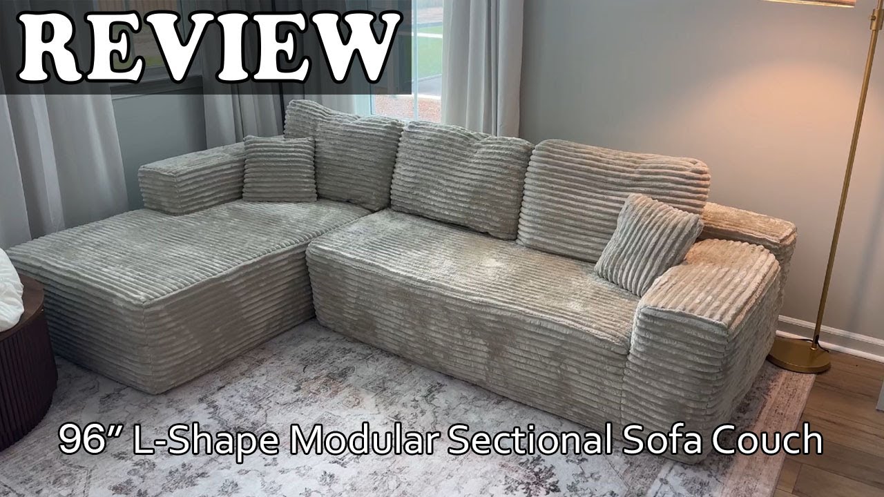 96” L-Shape Modular Sectional Sofa Couch Review | Best L-Shape Modular Sectional Sofa Couch on Amz?