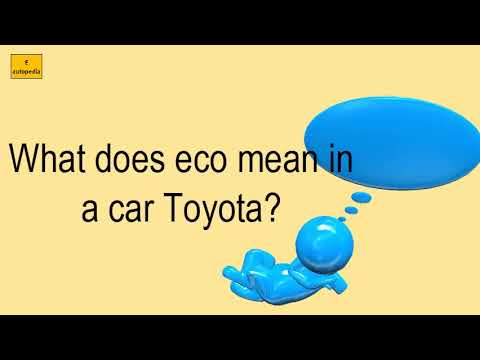 What Does Eco Mean In A Car Toyota?