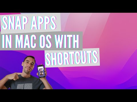 How to snap apps on mac using keyboard shortcuts