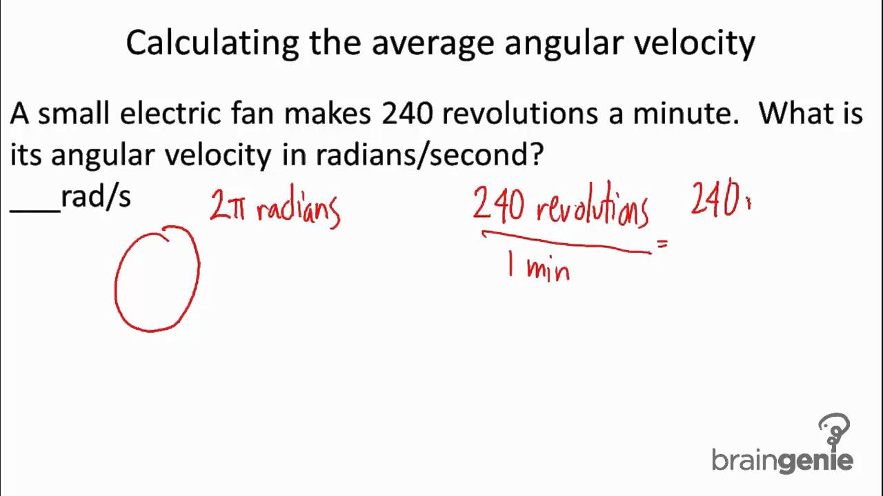 3.1.4.1 Calculating the average angular velocity