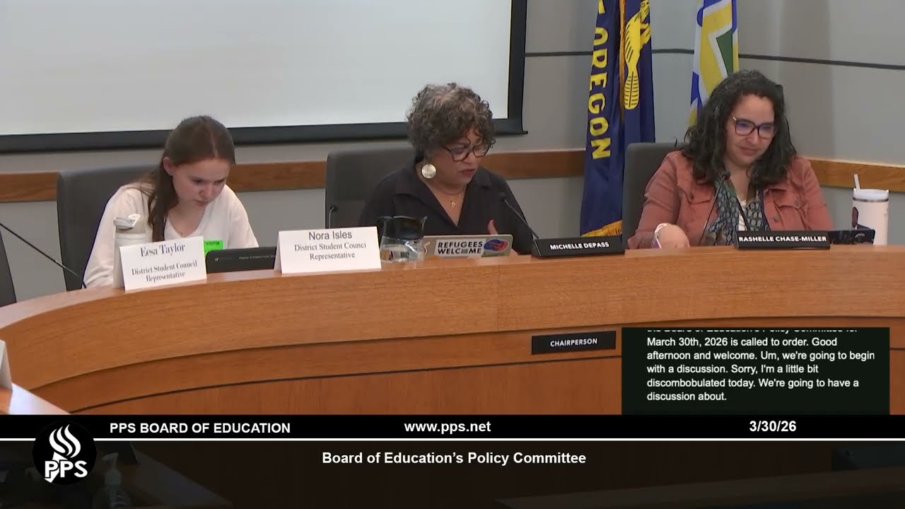 2026-03-30 Board of Education's Policy Committee