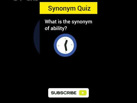 Synonym Quiz # What is the synonym of ability? #synonymwords #synonyms #ssc #hsc #mpsc #upsc #shorts