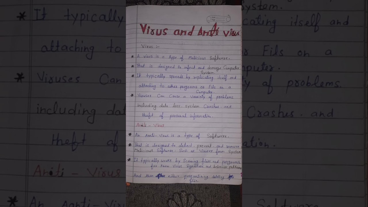 Virus and antivirus explain