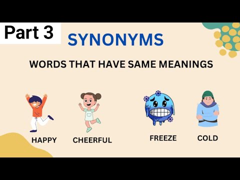 সমার্থক শব্দ Synonyms :Synonyms In Bengali | English Synonyms In Bengali | Spoken English Bangla