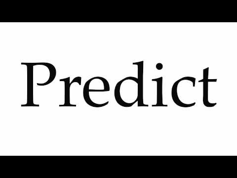 How to Pronounce Predict