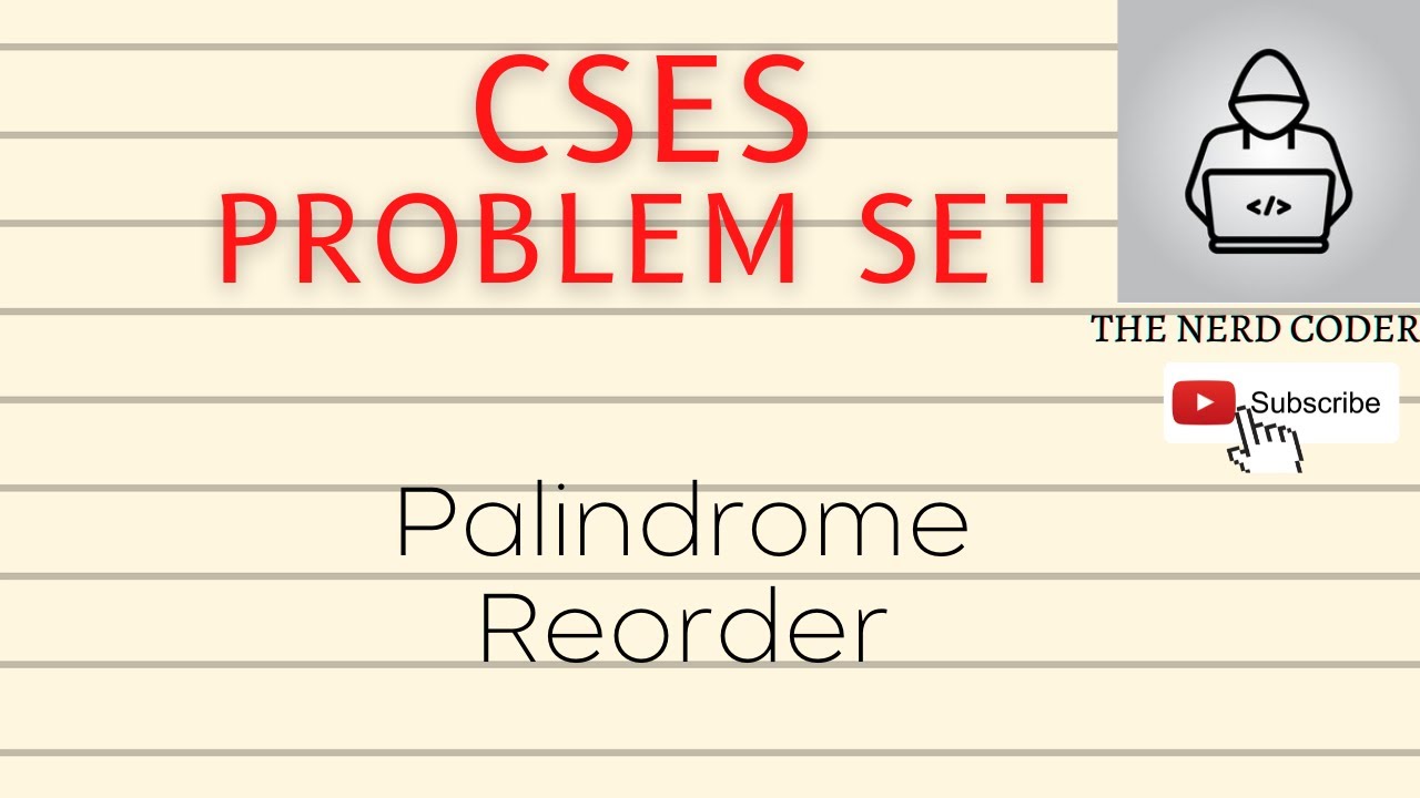 Palindrome Reorder CSES Problem Set