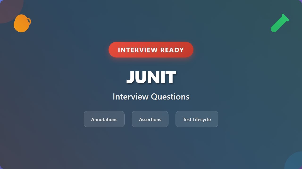 JUnit Interview Questions & Answers - Master Java Testing Framework for Interviews