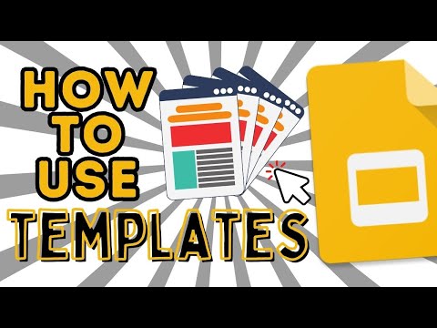 How to Use Templates in Google Slides (Personalize your Templates)