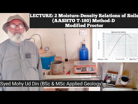 Moisture-Density Relations of Soils (Modified Proctor) AASHTO T-180 Method D | Lecture 2 | ME
