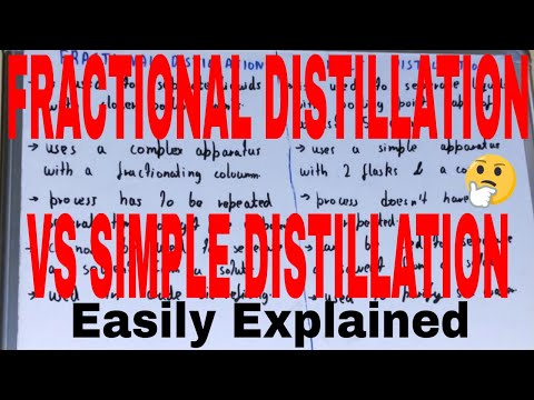 Fractional vs Simple Distillation|Difference between fractional distillation and simple distillation