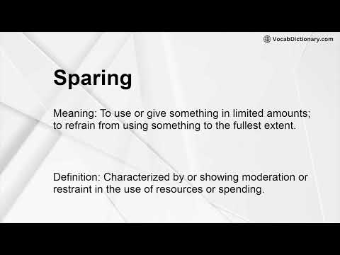 Sparing Meaning