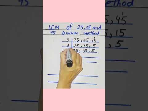 Lcm of 25,35 and 45 #viral #youtube #shorts #youtubeshorts